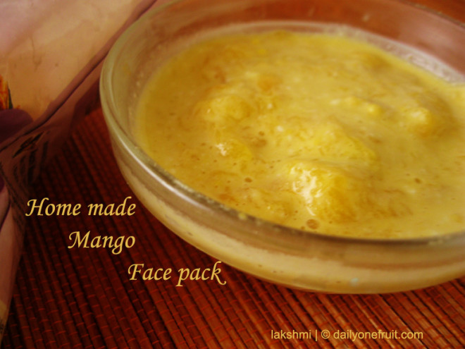 Prepare Mango face pack act as best skin smoother