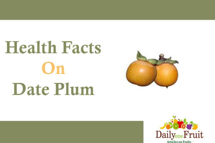 Health Facts On Date Plum - dailyonefruit